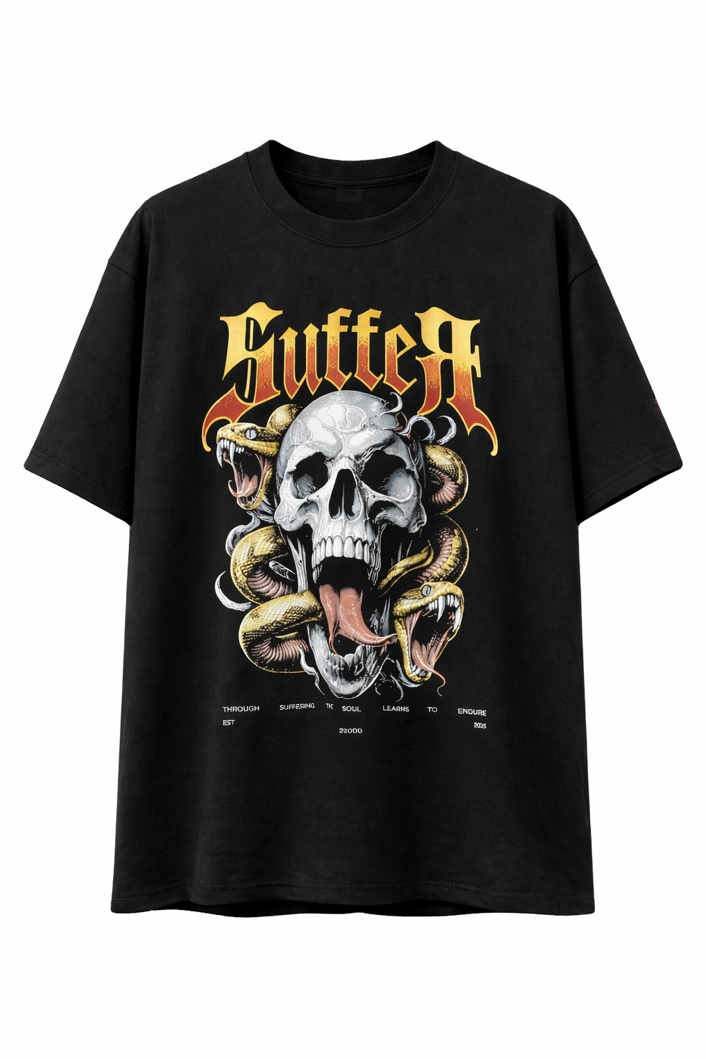 "Suffer" Graphic Oversized T-Shirt – Spaudd Clothing